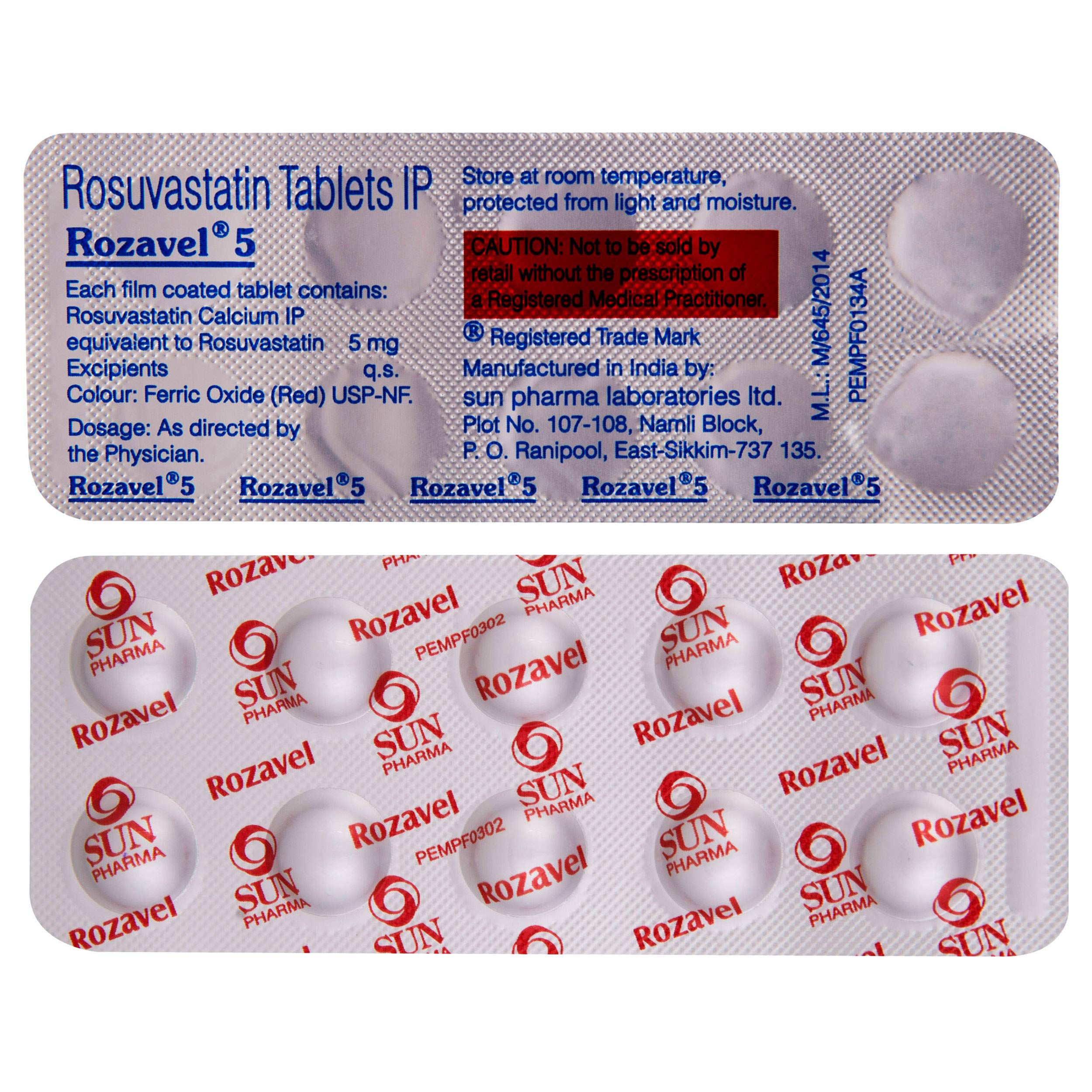 ROZAVEL 5MG TABS | Docty Clinics
